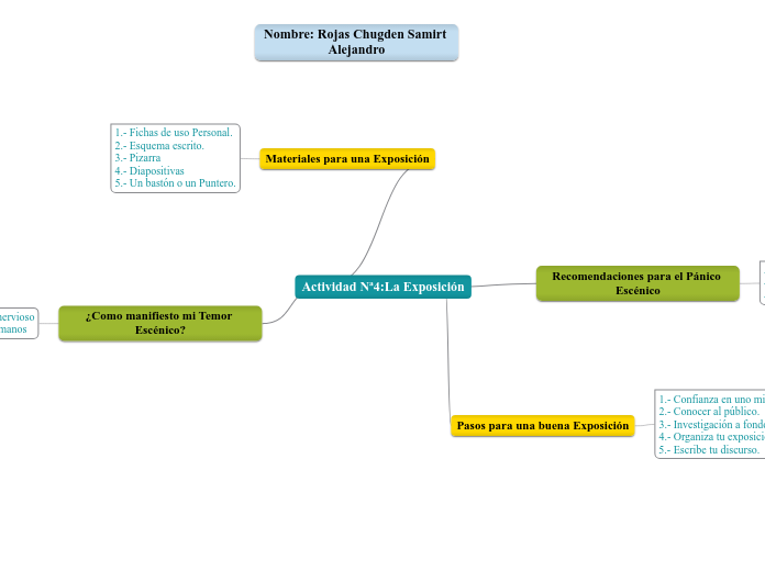 Actividad Nª4:La Exposición - Mind Map